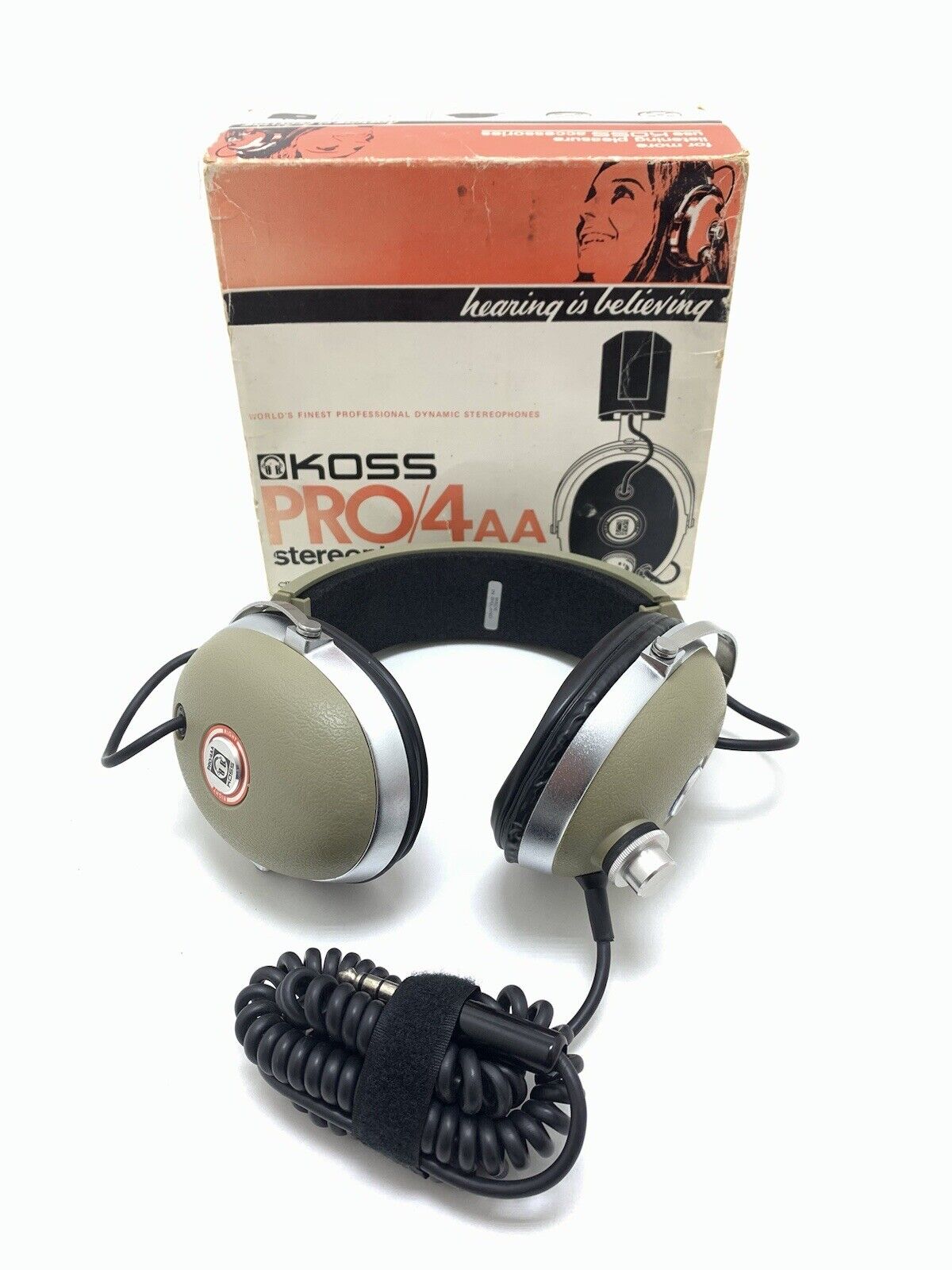 Koss Pro4Aa Professional Headphones Pro 4Aa Very Rare Vintage 1970 Good ...