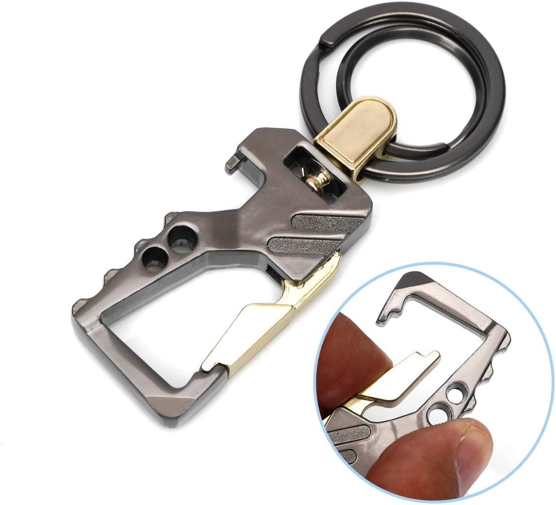 Key Chain Bottle Opener - Heavy Duty Car Keychain Organizer with 2 Size ...