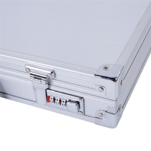 New Aluminum Locking Hand Gun Lock Box Hard Storage Carry Case 17.71x9 ...