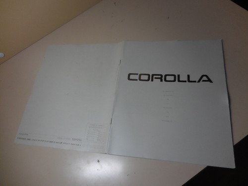 TOYOTA COROLLA Japanese Brochure 1989/09 AE92 AE95 91/90 4A-GE 4A/5A-FE ...