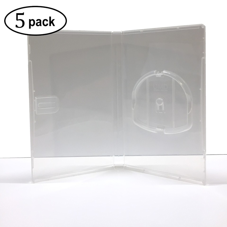 5 NEW OEM Replacement Original Clear PSP / UMD Game Cases W/ Sleeve for ...
