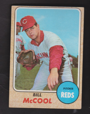 1968 Topps #597 Bill McCool Reds NM High Number | eBay