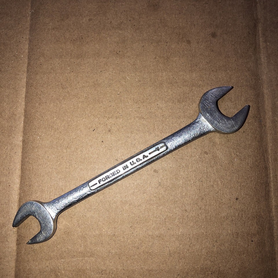 Craftsman USA Open End Wrench 3/8" x 7/16" SAE 44572 -V- Open Ring ...