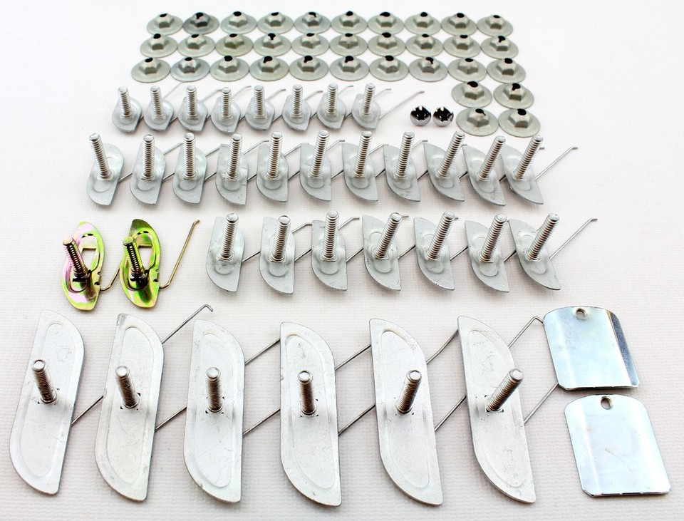 57 Chevy 2 & 4 Door 150 Stainless Side Molding Trim Clip Set 1957 ...