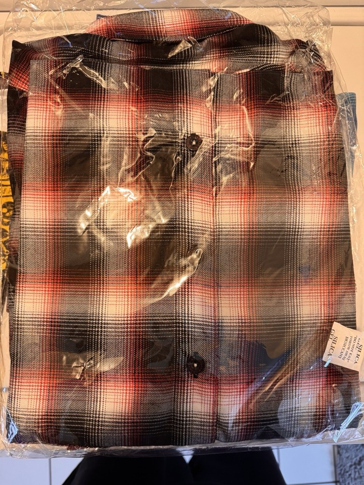 BNIB Dixxon Long Sleeve Button Down Flannel Lunar Strain Men's Size ...