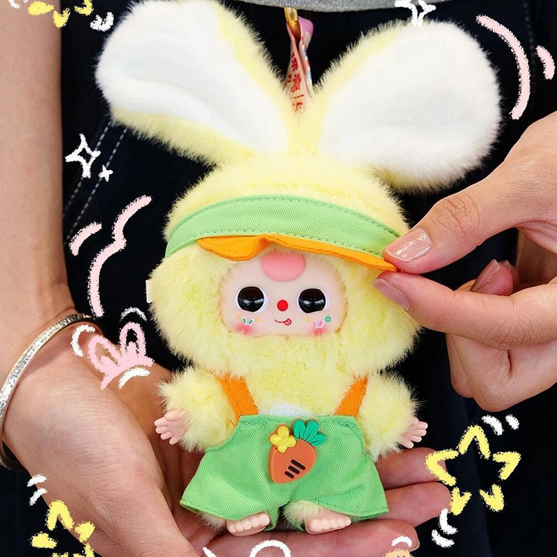 Baby Three Miniature Bunny Series Blind Box Plush Doll Bag Pendant ...