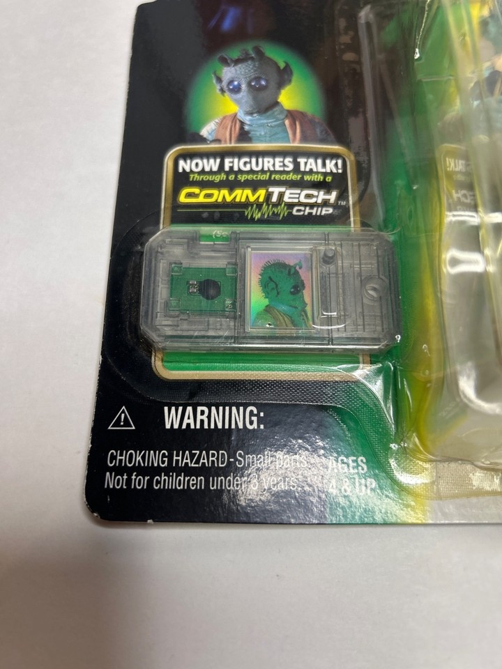 1999 Hasbro Star Wars The Power of the Force POTF Greedo CommTech Chip | eBay