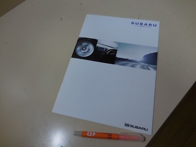 SUBARU LINE UP Japanese Brochure 2003/09 LEGACY IMPREZA WRX FORESTER ...