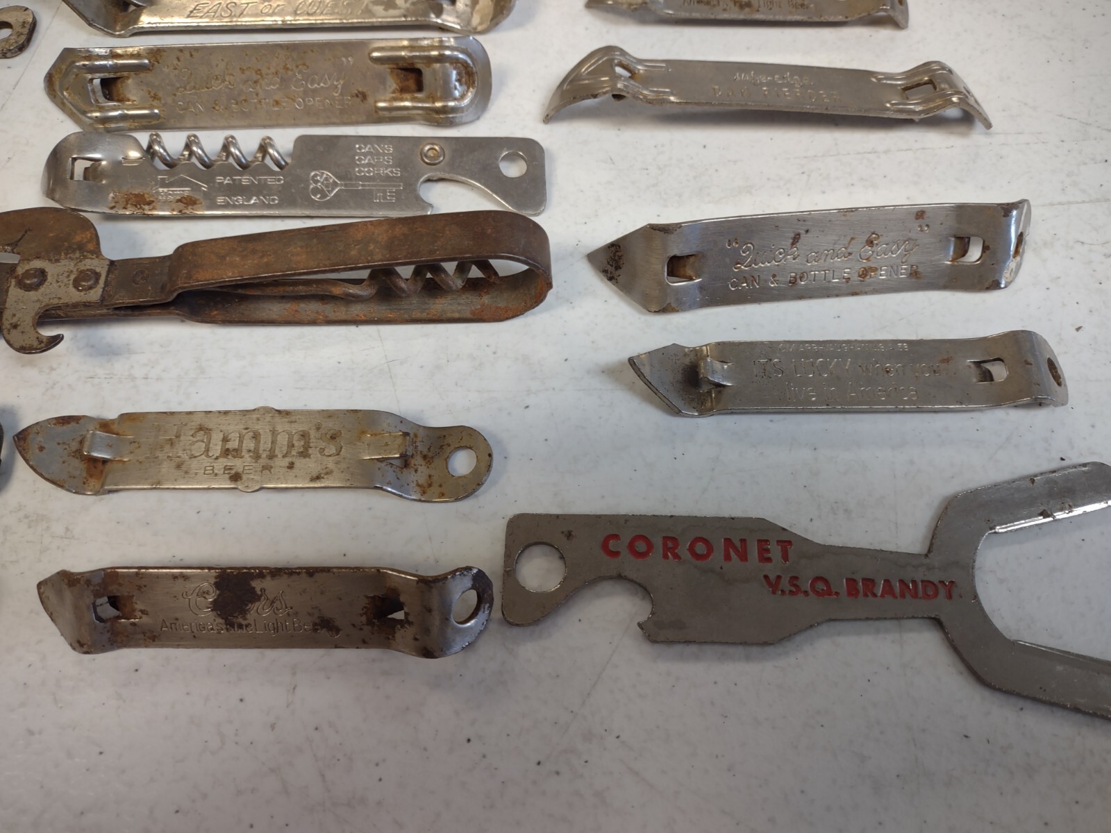 29 Vintage Bottle can Opener ADVERTISING Beer key LOT RARE | eBay