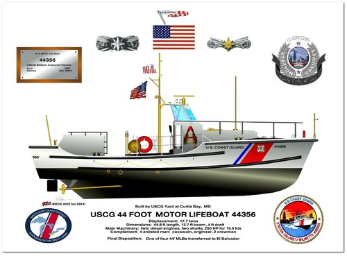 USCG 44 Ft Motor Life Boat, Hull No. 44356, CG Station Calumet City ...