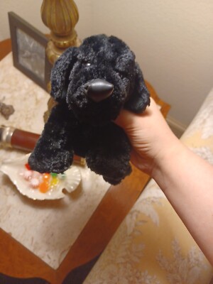 Hans Webkinz Black Lab HM136 Puppy Dog Plush Stuffed Animal No Code ...