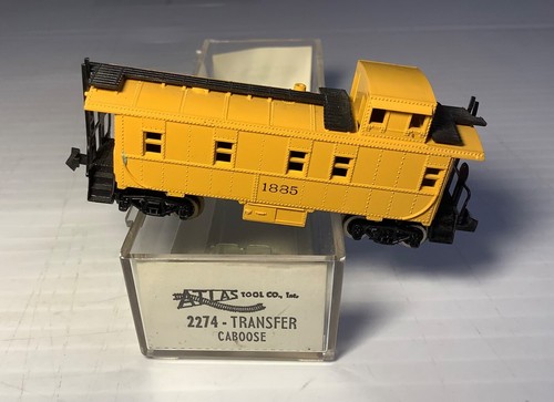 Atlas N Scale #2274 Yellow TRANSFER CABOOSE Cupola Caboose #1885 | eBay