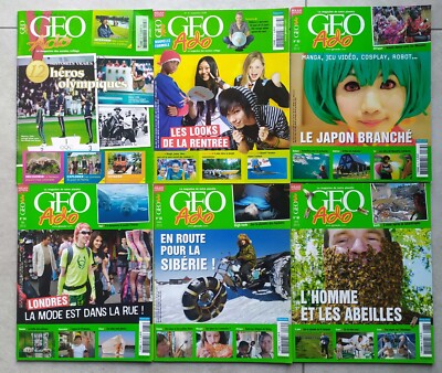 Lot de 6 revues GEO ADO - N°66, 67 (2008) , 83 à 86 (2010) - TBE | eBay