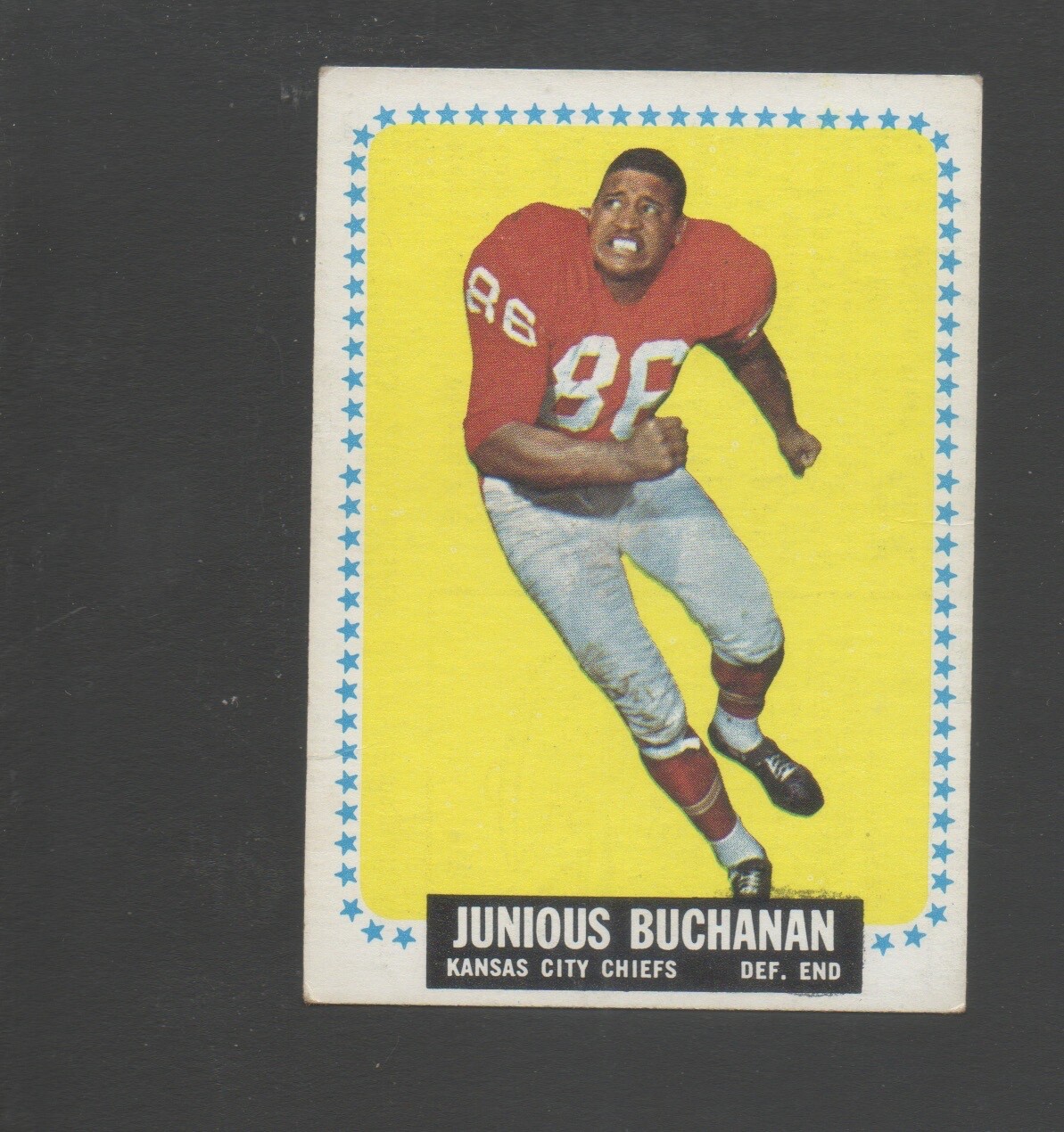 1964 Topps Football Card #92 Junious "Buck" Buchannan-Kansas City ...