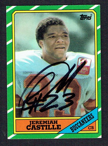 Jeremiah Castille #382 signed autograph auto 1986 Topps Football ...