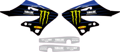 D'COR 2022 Star Racing Graphics Kit for 2022 Yamaha YZ125 YZ250 10-50 ...