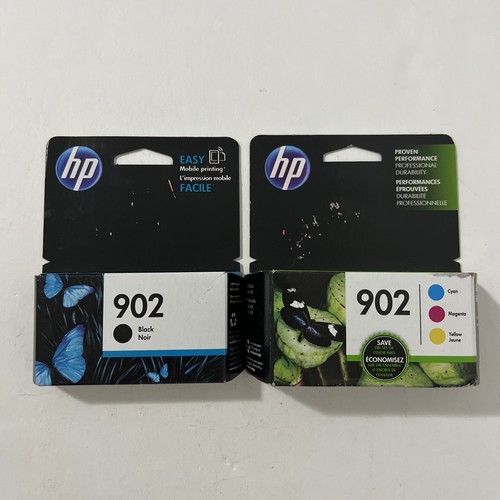 Genuine HP 902 Black And Color 4-Pack Ink Cartridges Lot Exp. 03/2020 ...