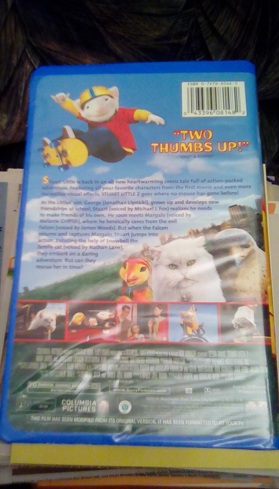 Stuart Little 2 VHS (2002) kids comedy Michael J. Fox Melanie Griffith ...