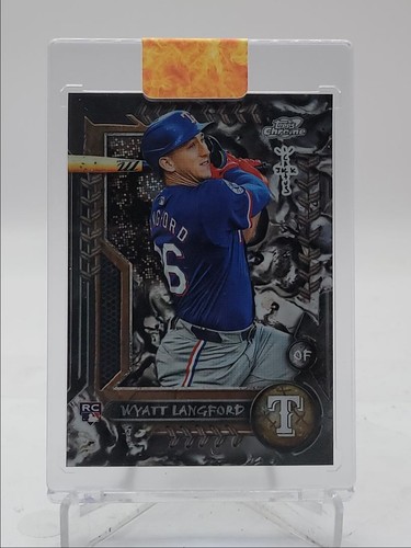 WYATT LANGFORD 2024 TOPPS CHROME COSMIC X CACTUS JACK ROOKIE #46 RC ...