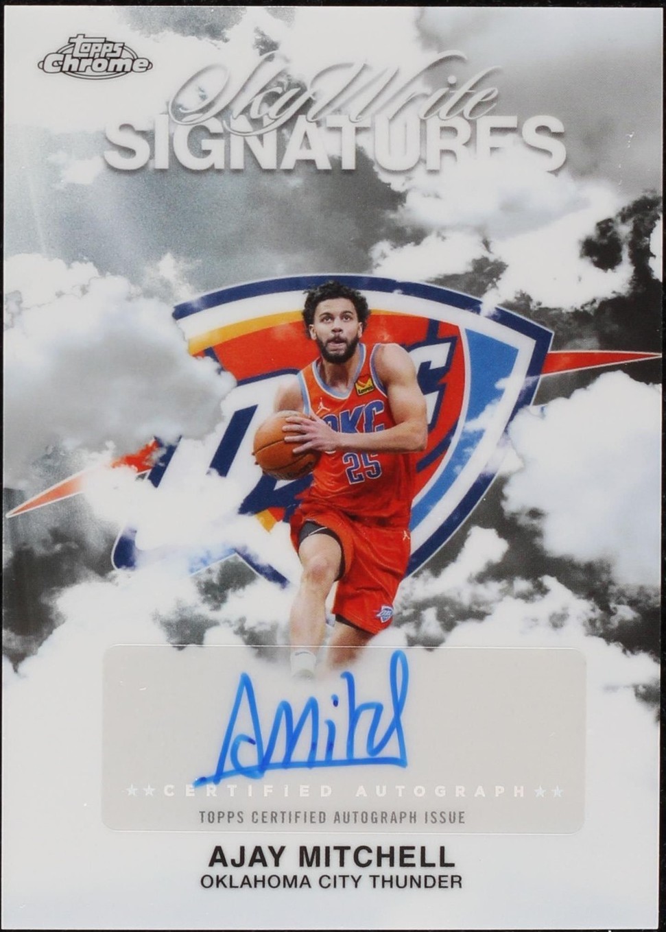 2025-26 Topps Chrome - Sky-Write Signatures Ajay Mitchell #SWS-AM (AU ...