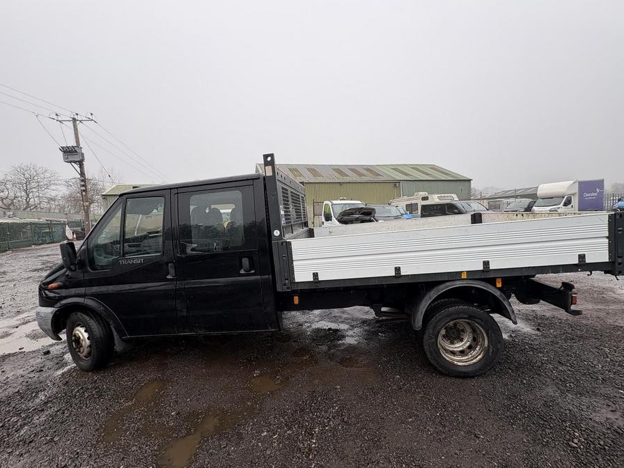 2012 Ford Transit T350 2.2 Rwd Black Crew Cab Tipper Excellent Runner ...