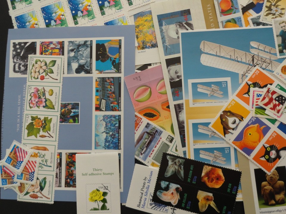 USA USPS MINT NH SELF-ADHESIVE POSTAGE STAMPS - ALL USABLE FACE VALUE ...