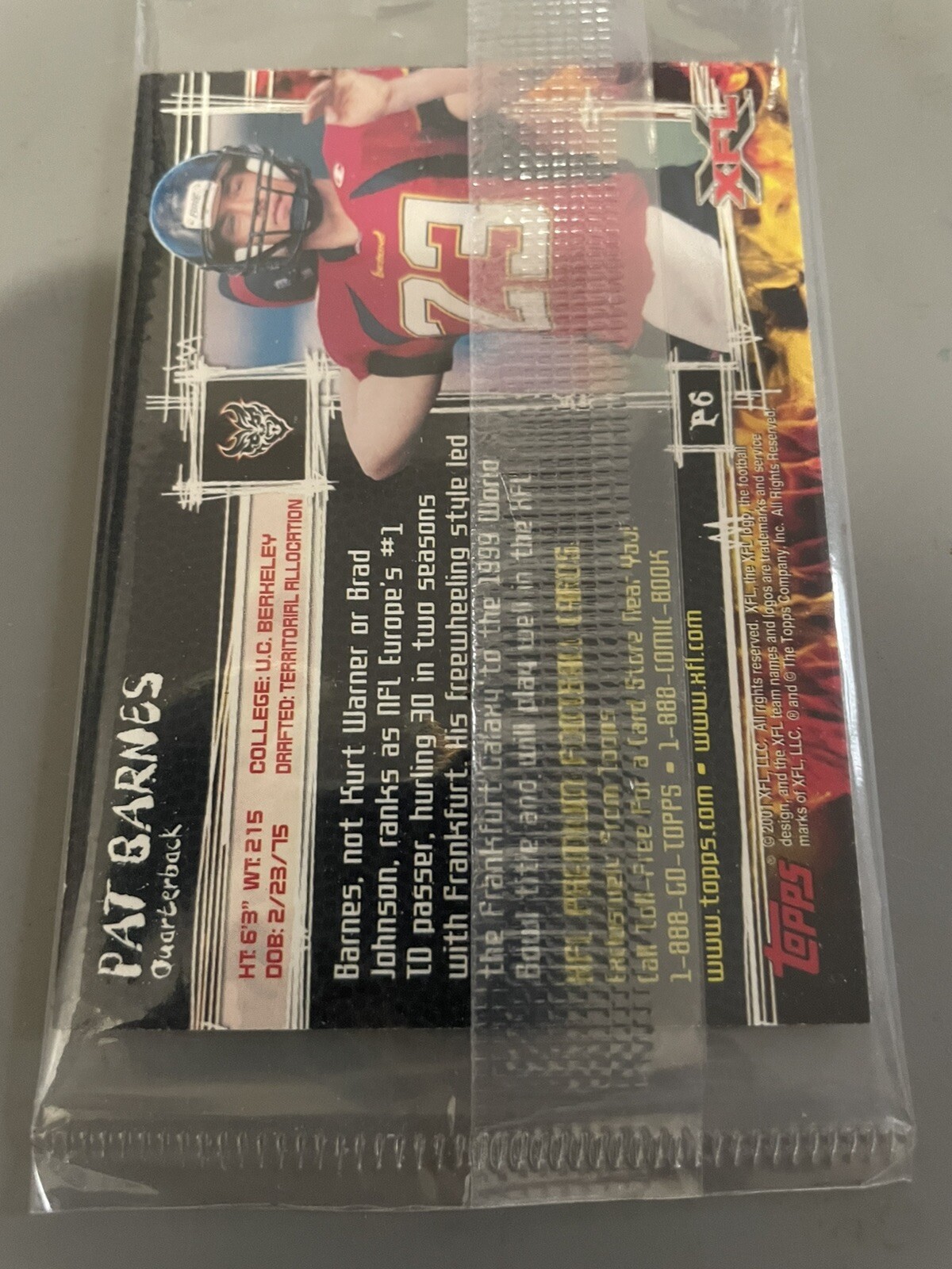 2001 Topps XFL Promo Pack MINT SEALED OOP | eBay