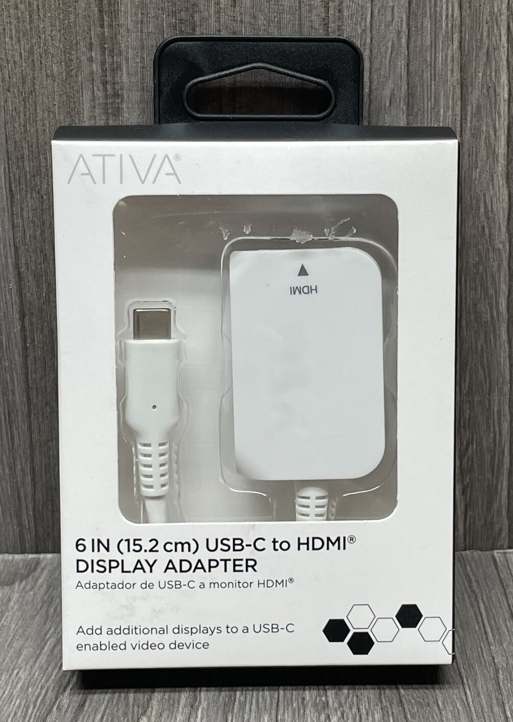ATIVA USB-Type-C-To-HDMI Display Adapter 6 in (15.2 cm) BRAND NEW | eBay