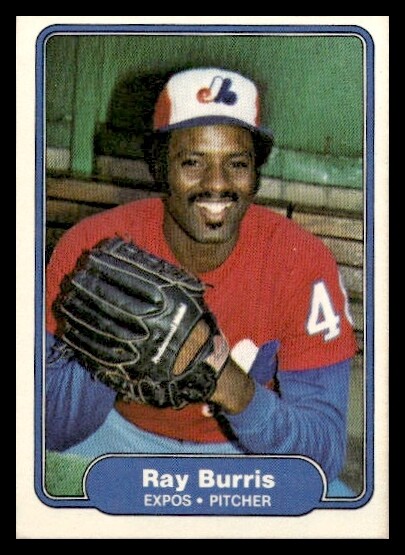 1982 Fleer #184 Ray Burris Montreal Expos Baseball card | eBay
