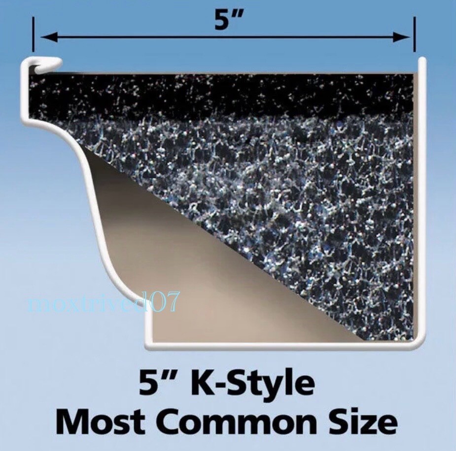 Gutter Foam 5" X 48" 4 Ft. Gutter Guard Insert Foam Filter Prevent ...