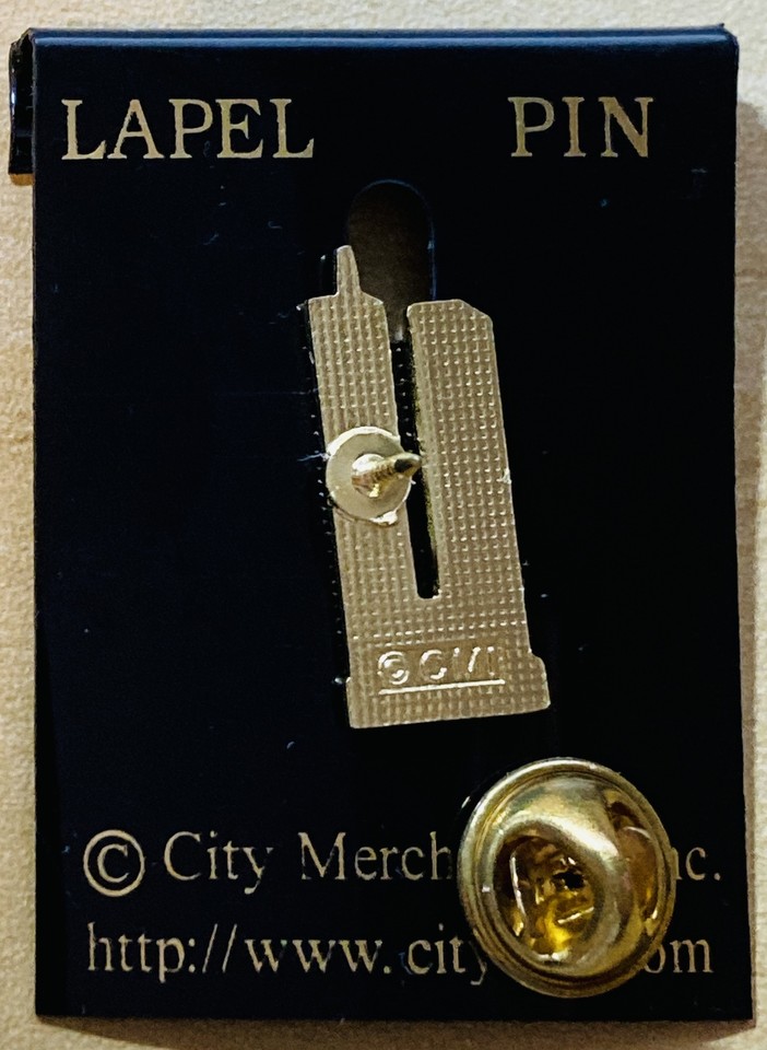 World Trade Center Lapel Pin WTC Pre - 9/11 2001 Original Mint on Card ...
