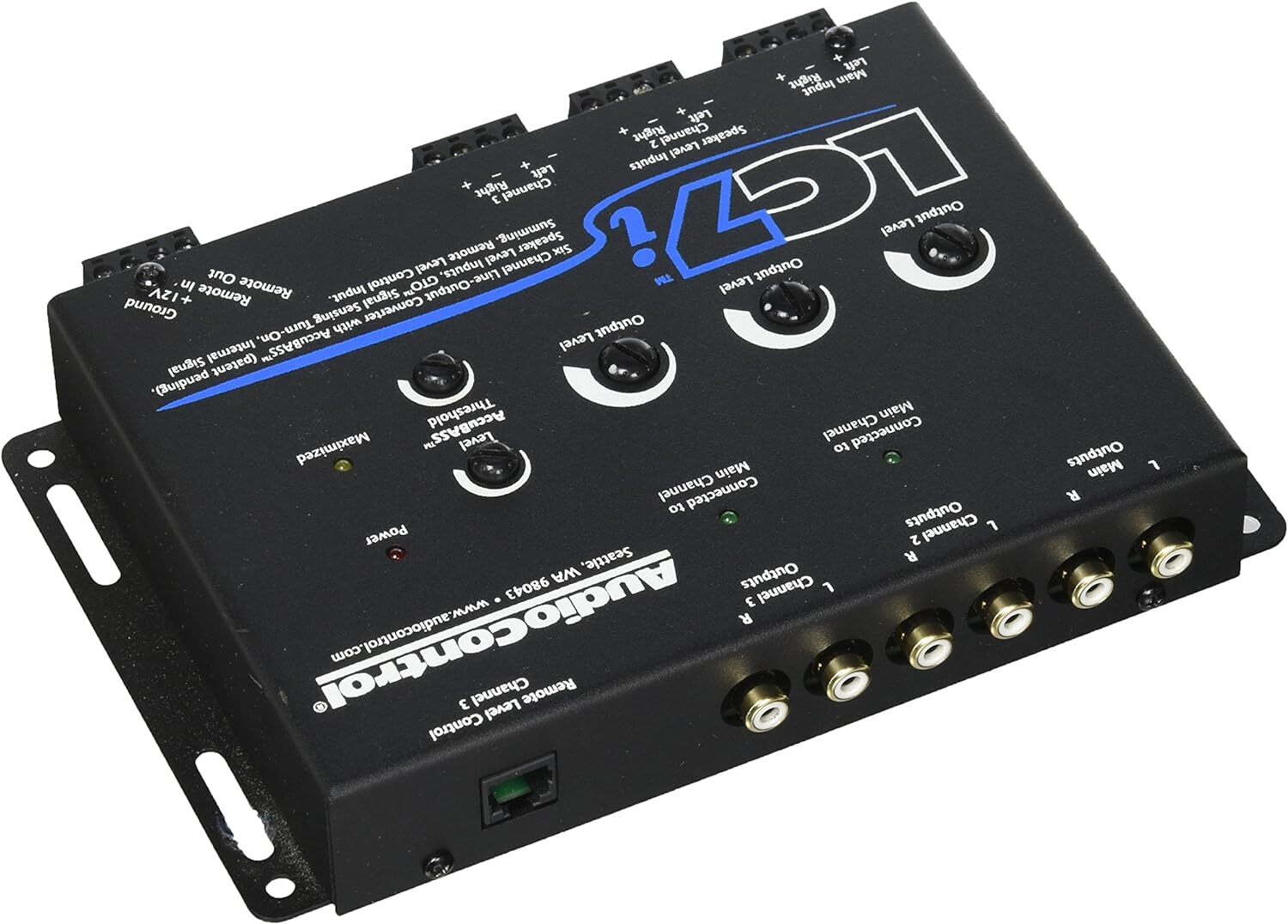 AudioControl LC7i - Black Six Channel Line Out Converter with AccuBASS ...