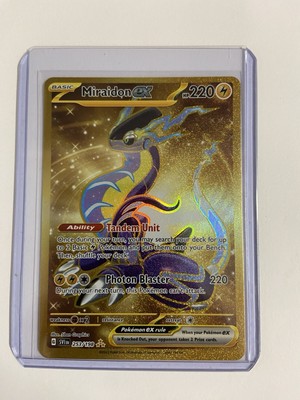 Pokemon TCG Miraidon ex 253/198 Scarlet & Violet GOLD SECRET RARE NM | eBay
