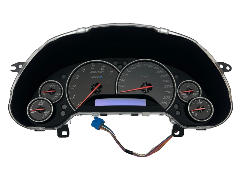OEM 2010-2011 Chevrolet Corvette C6 ZR1 Logo Speedometer Cluster KPH ...