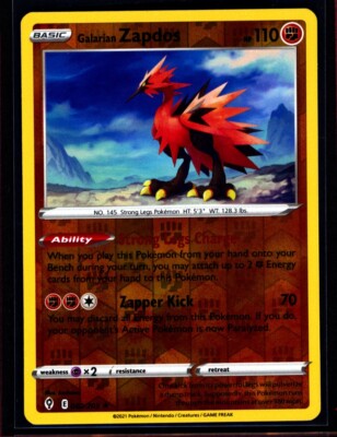 Galarian Zapdos 82/203 Reverse Holo Rare TCG Pokemon NM 0413#216 | eBay