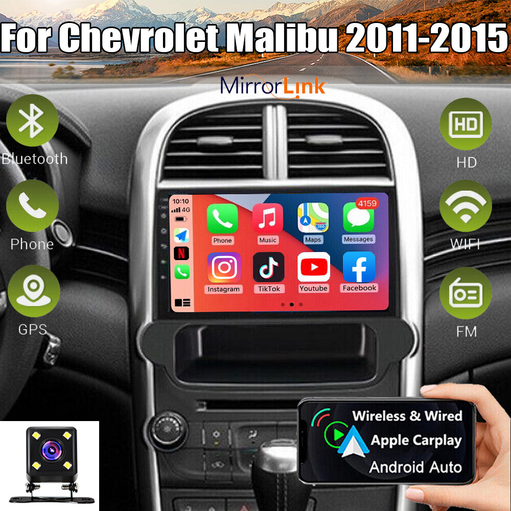 Android Apple CarPlay GPS Navi Car Stereo Radio For Chevrolet Malibu ...