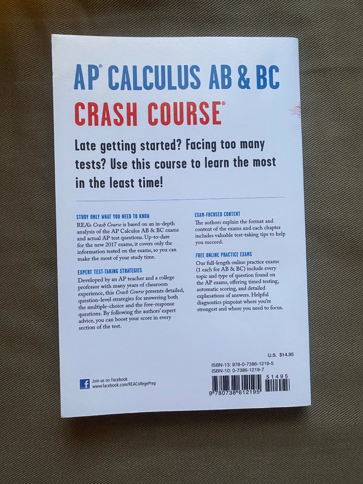 Advanced Placement (Ap) Crash Course Ser.: AP® Calculus AB and BC by ...