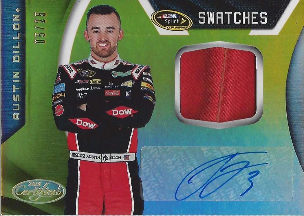 2016 Panini Certified - Sprint Cup Signature Swatches Austin Dillon #SS ...
