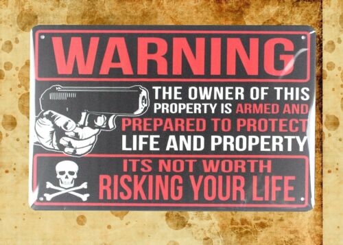 Warning Owner of Property is Armed 2nd Amendment Pro-Gun Rights poster ...