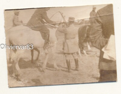 Vintage sepia photo bad crop, damaged - militaries in uniform and ...