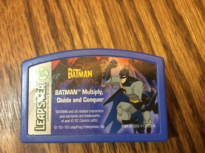 BATMAN MULTIPLY DIVIDE & CONQUER LeapFrog Leapster Learning Game Math ...