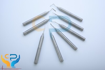 Periotome Periodontal Flexible Straight & Curved Dental Instrument 8 ...