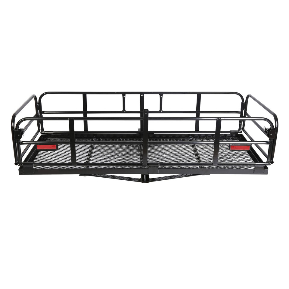 500 LBS Folding Trailer Hitch Cargo Carrier Basket 58