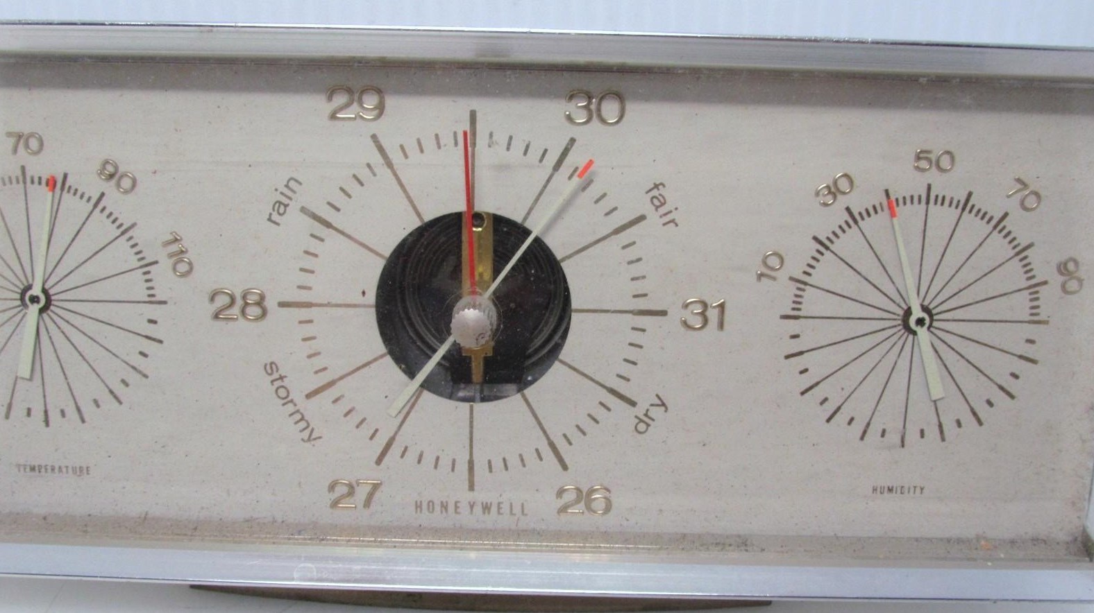 Vintage metal Honeywell weather teller temp gauge | eBay