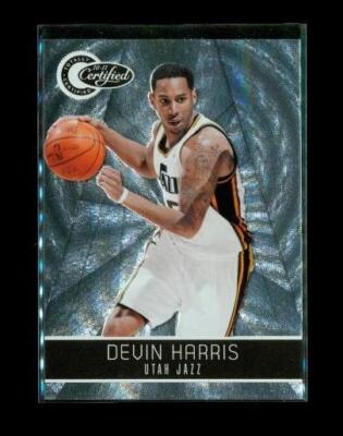 2010-11 PANINI CERTIFIED Chrome Basketball Card #55 DEVIN HARRIS Jazz ...
