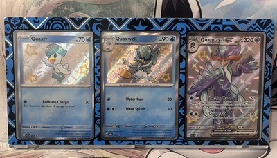 Pokémon Tcg Quaxly Quaxwell Quaquaval ex Black Star Promo Evolution ...