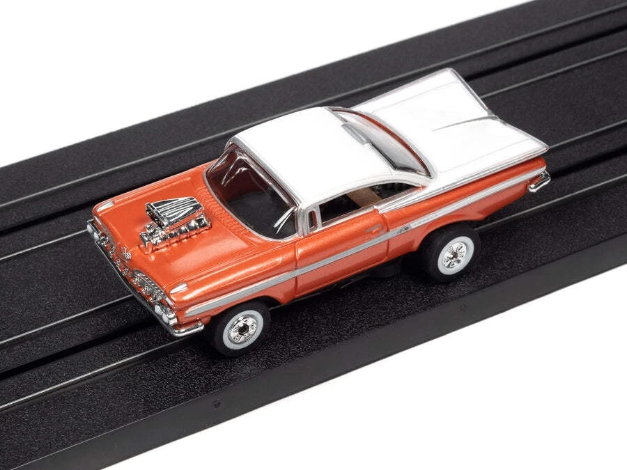 Auto World '59 Chevy Impala Street Rod Orange - Cars & Coffee Tjet 1/64 ...