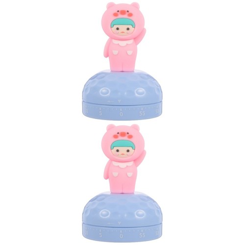 2 Pack Cute Timer Kitchen Timers for Cooking Animal Element Clock ...