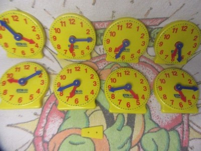 Time Practice Learning Clock Teaching Analog Clock with Movable Hands ...