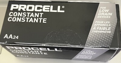 24 AA Duracell Procell Constant Alkaline Batteries 1.5V (PC1500, LR6 ...